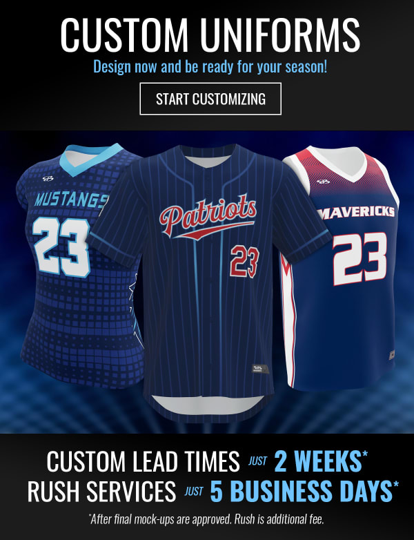 Custom Uniforms as quick as 5 Business Days! - Boombah